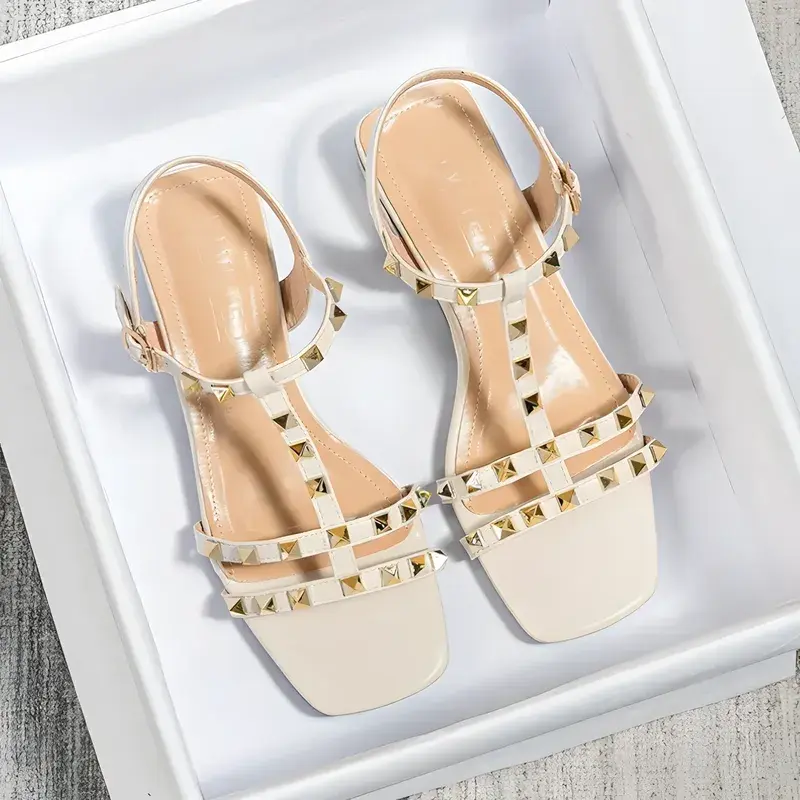 Sandales Plates Cloutées | Sandalini™