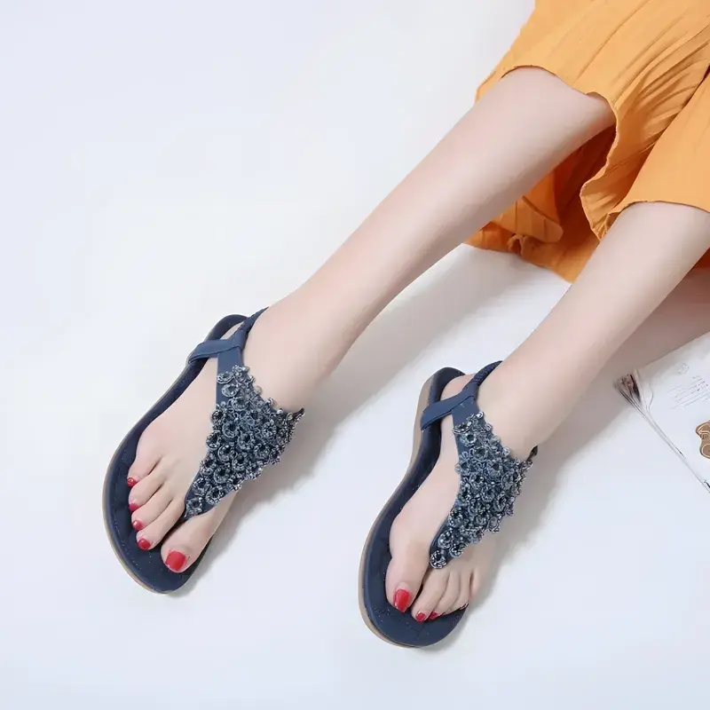 Sandales Plates Bleu | Sandalini™