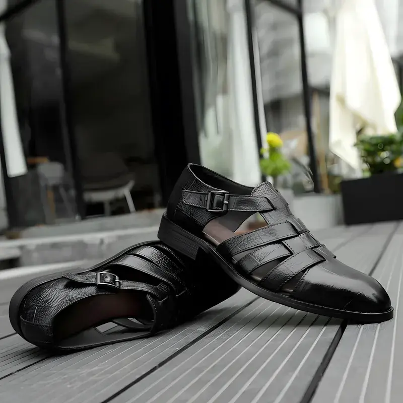 Sandales Homme Cuir Bout Fermé | Sandalini™