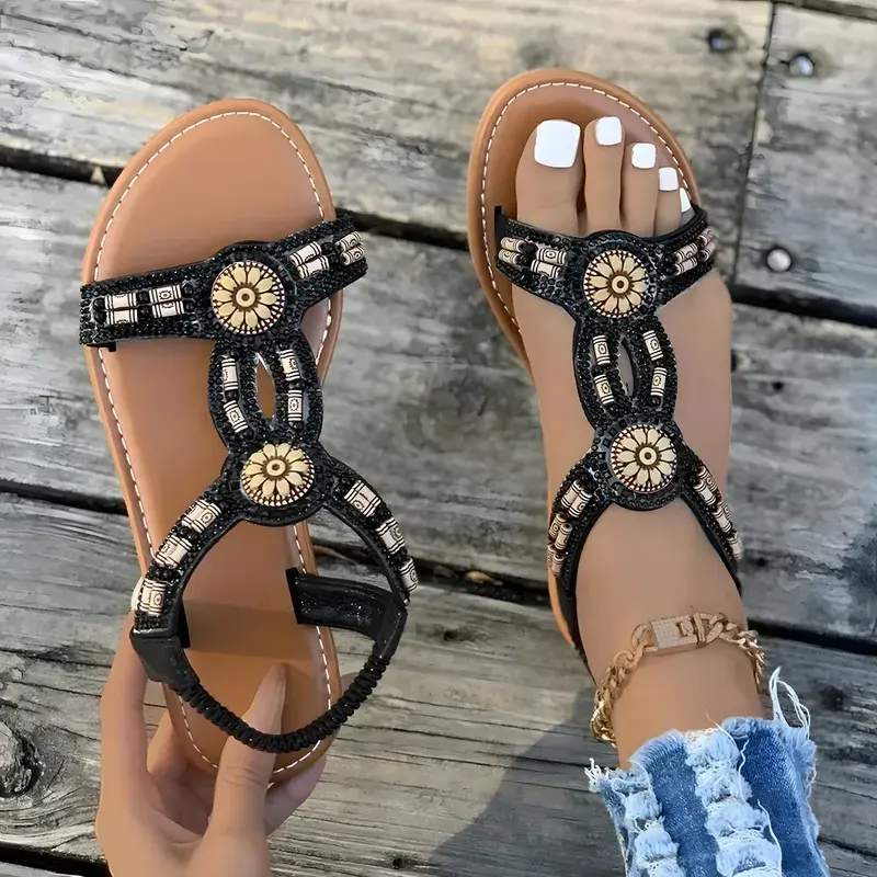 Sandales Bohème Strass | Sandalini™