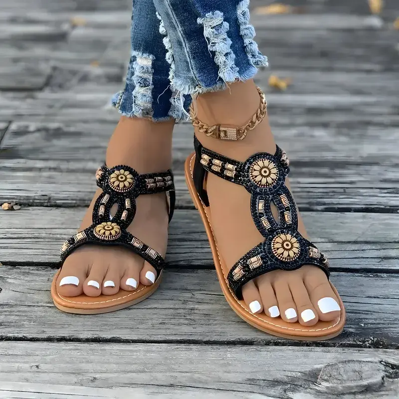 Sandales Bohème Strass | Sandalini™