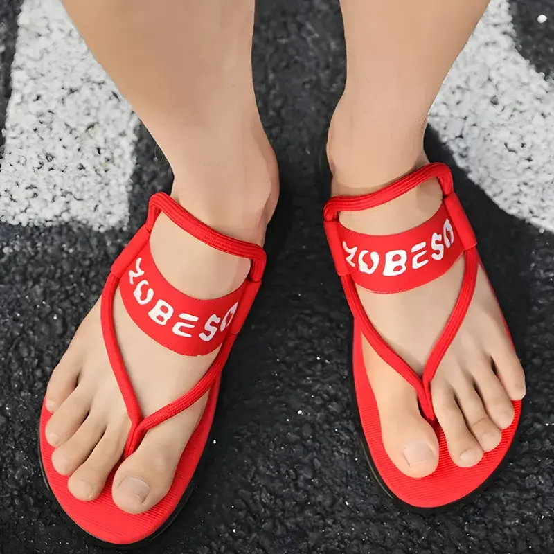 Sandale Plage Rouge Homme | Sandalini™