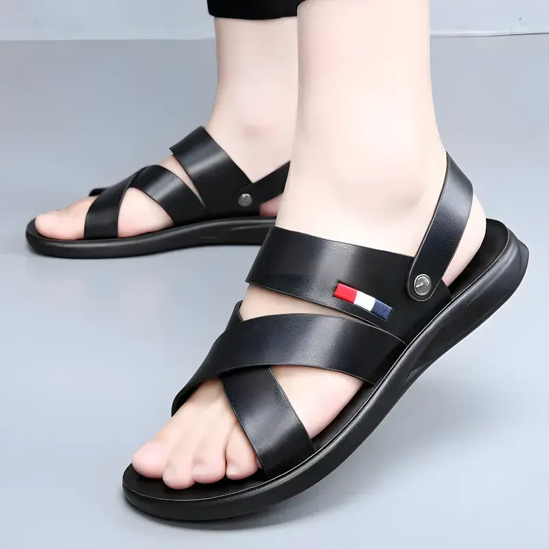 Sandale Cuir Homme Grande Taille | Sandalini™